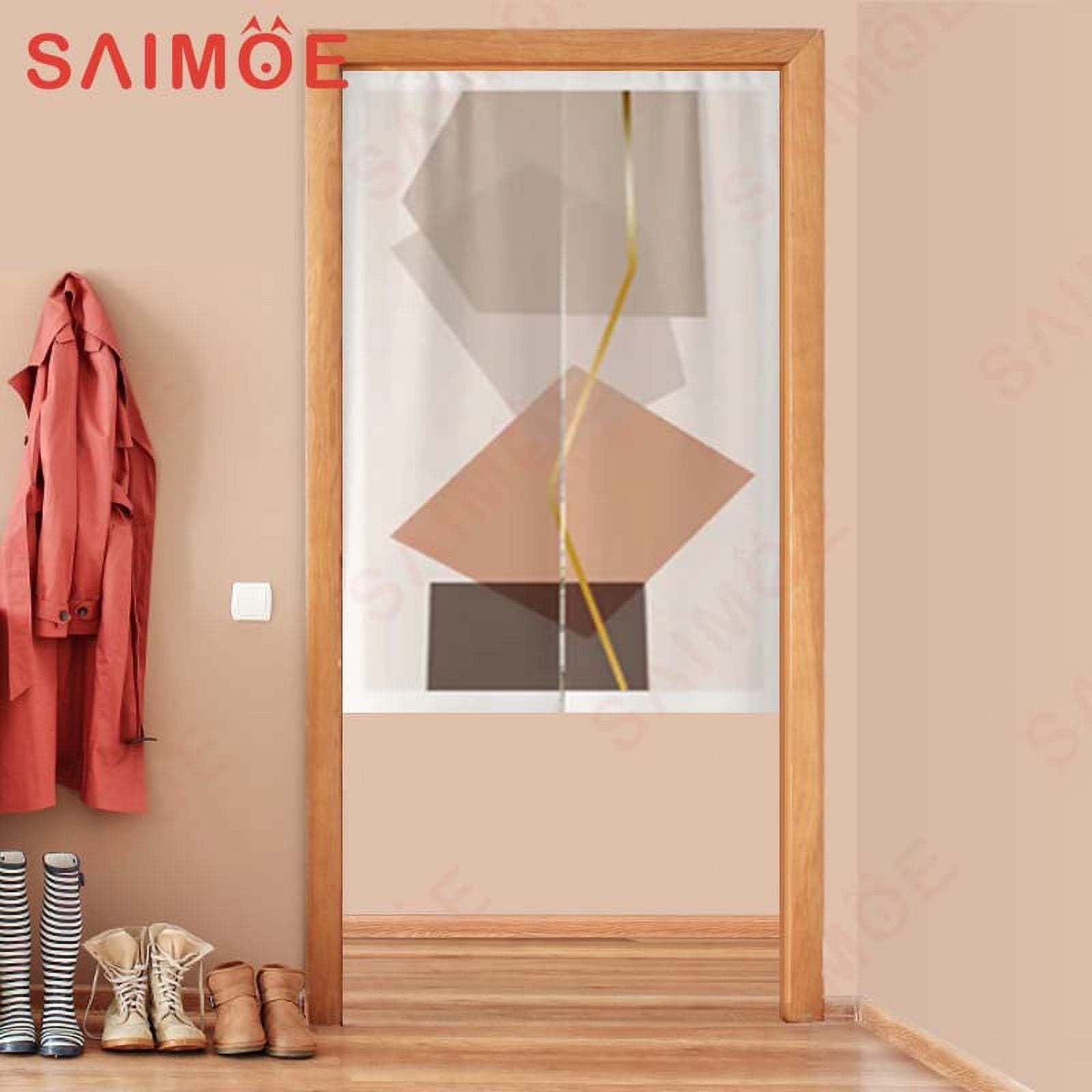 Nordic Color Pattern Door Curtain Privacy Partition Noren Bedroom ...