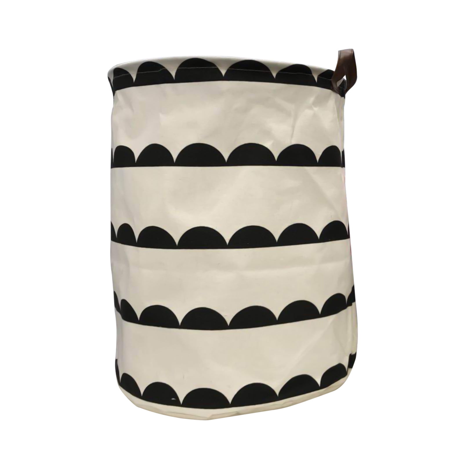 Nordic Cotton Linen Storage Bucket, Foldable Desktop Laundry Dirty ...