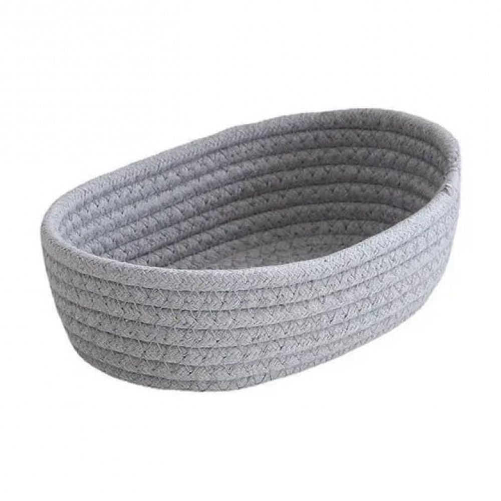 Nordic Cotton Rope Woven Storage Baskets Organize Boxs Desktop Sundries ...