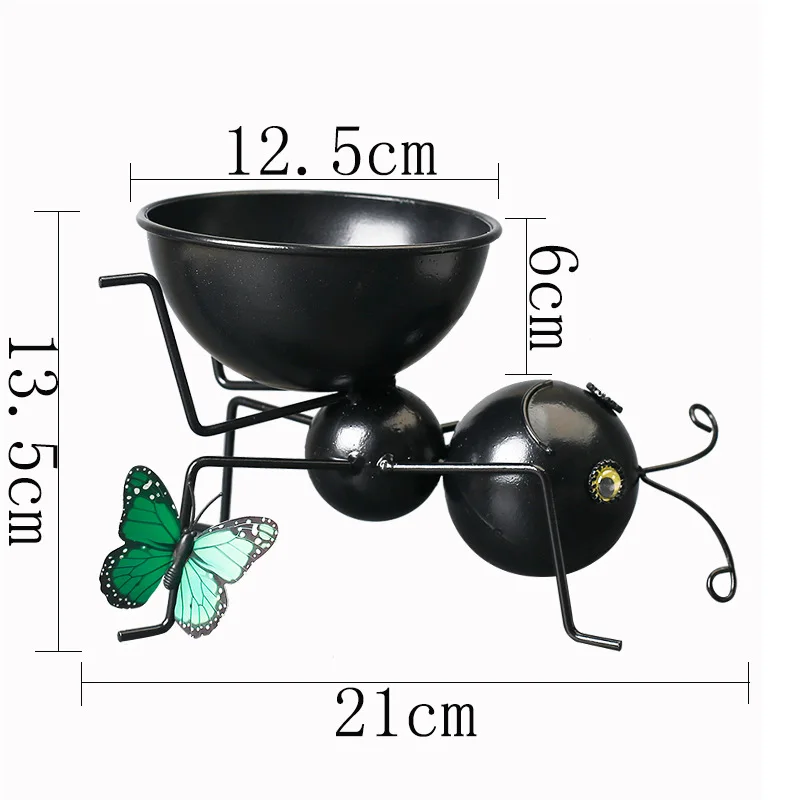 Nordic Cute Animal Iron Ants Flower Pots Balcony Courtyard Garden ...