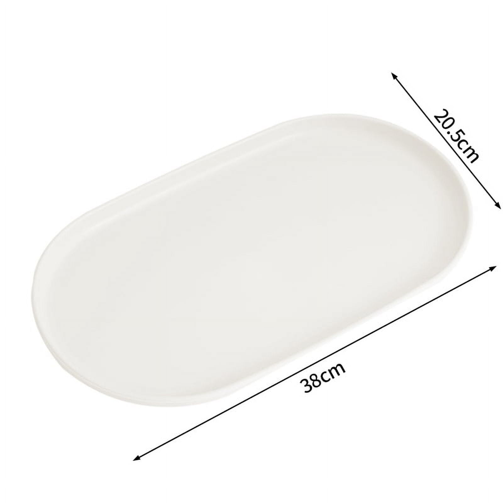Nordic Decorative Tray Oval plastic Storage Trays Dining Table Tray ...
