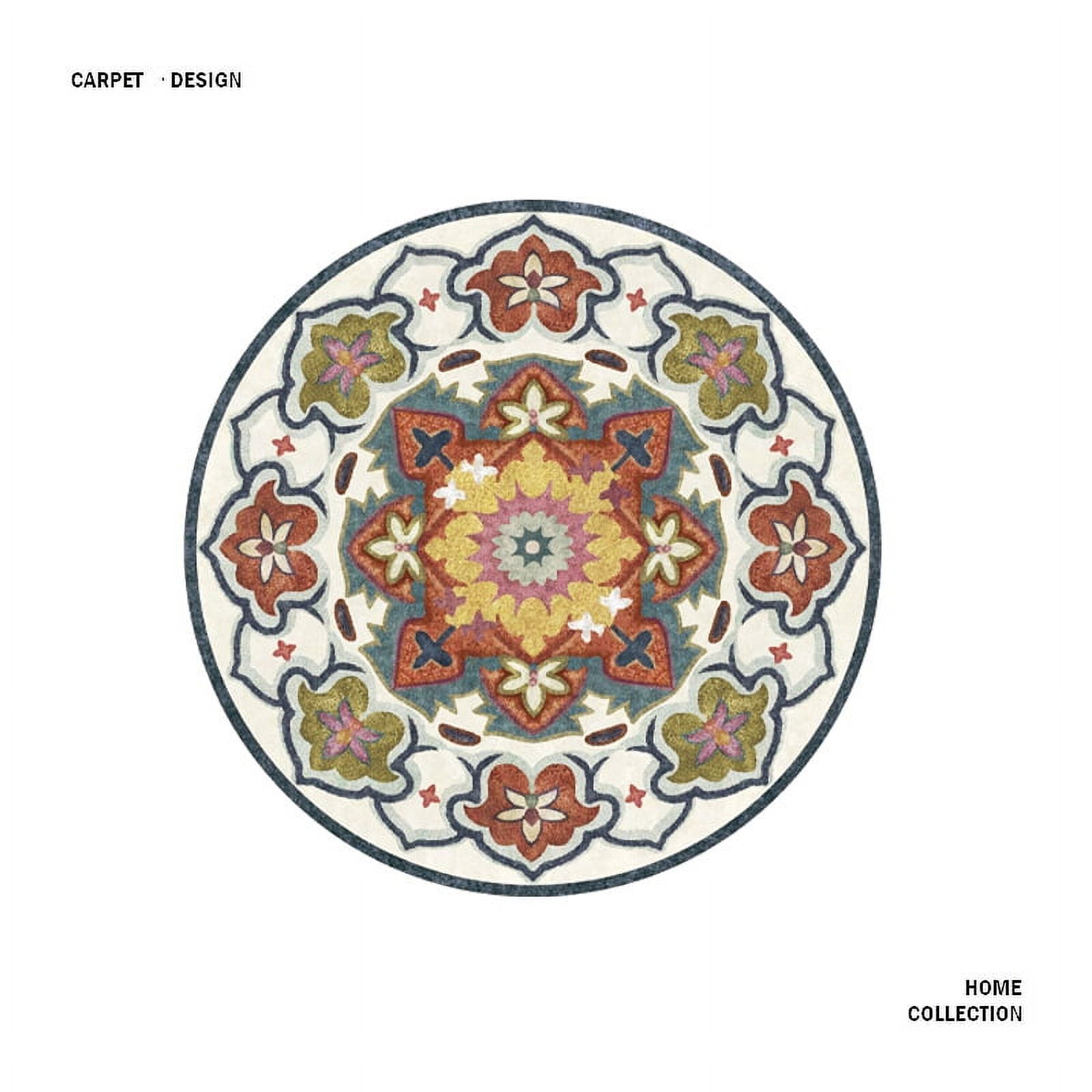 Nordic Ethnic Style Round Carpets For Living Room American Retro ...