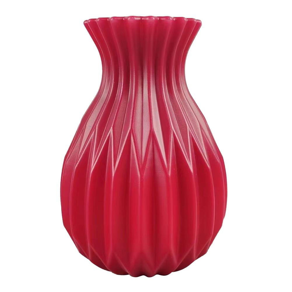 Nordic Flower Vase Imitation Ceramic Plastic Flower Vase Pot Home ...