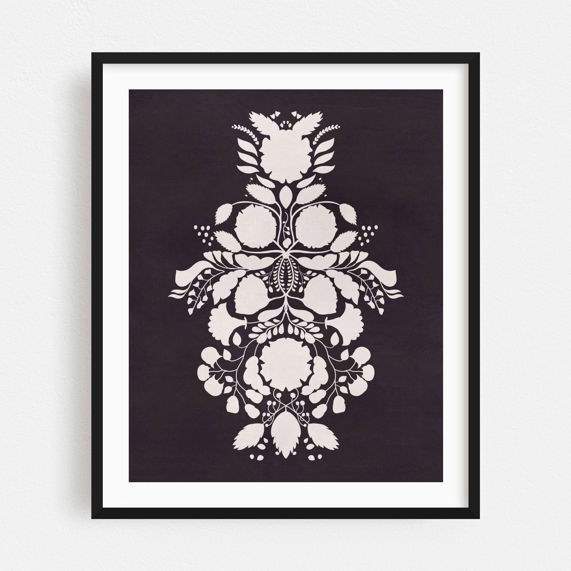 Nordic Folk Art Botanical Illustration – Traditional Floral Design ...