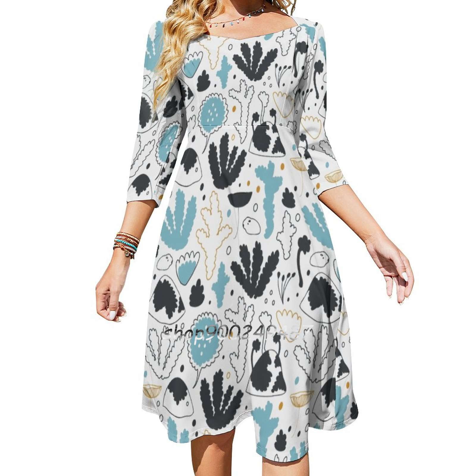 Nordic Forest In Winter Evening Party Dresses Midi Sexy Dress Female ...