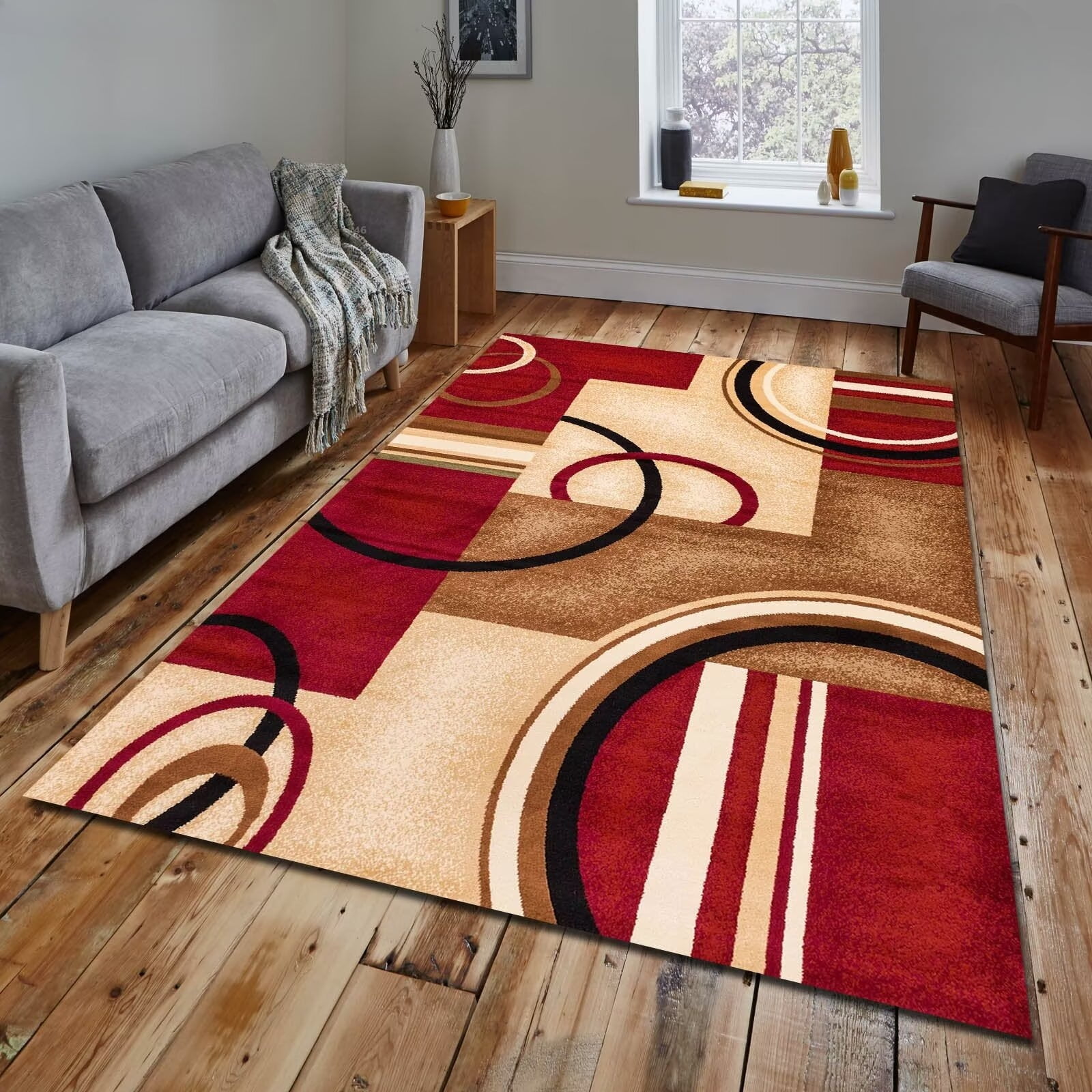 Nordic Geometric Carpet for Living Room Light Luxury Large Area Rugs ...