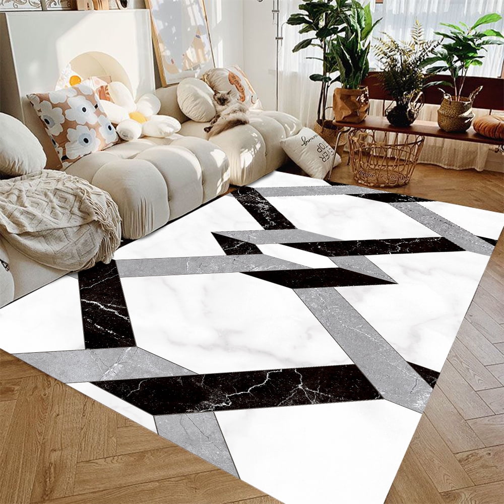 Nordic Geometric Carpet for Living Room Sofa Coffee Table Large Area ...