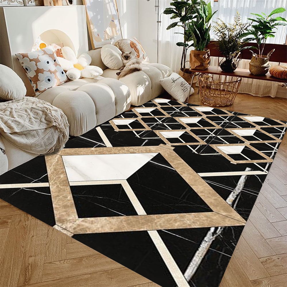 Nordic Geometric Carpet for Living Room Sofa Coffee Table Large Area ...