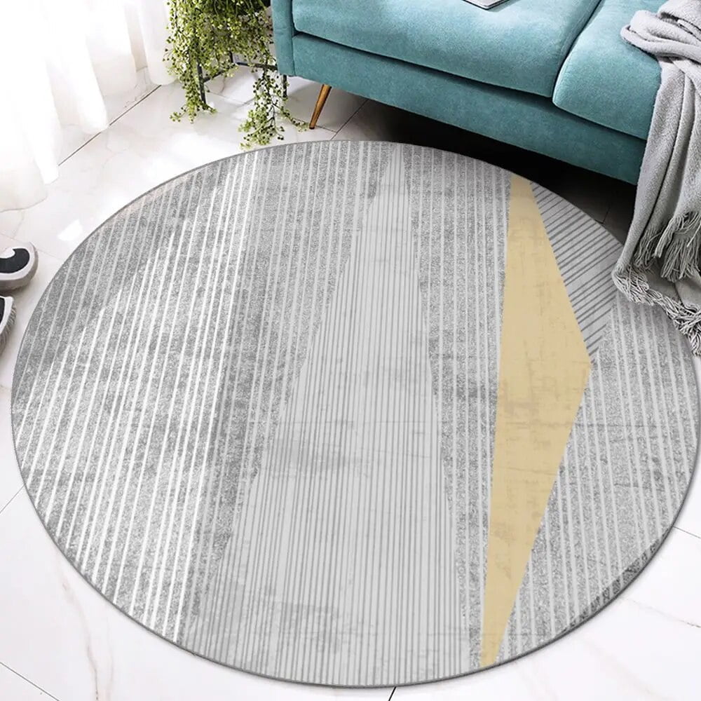 Nordic Geometric Pattern Printing Round INS Popular Bedroom Living Room ...
