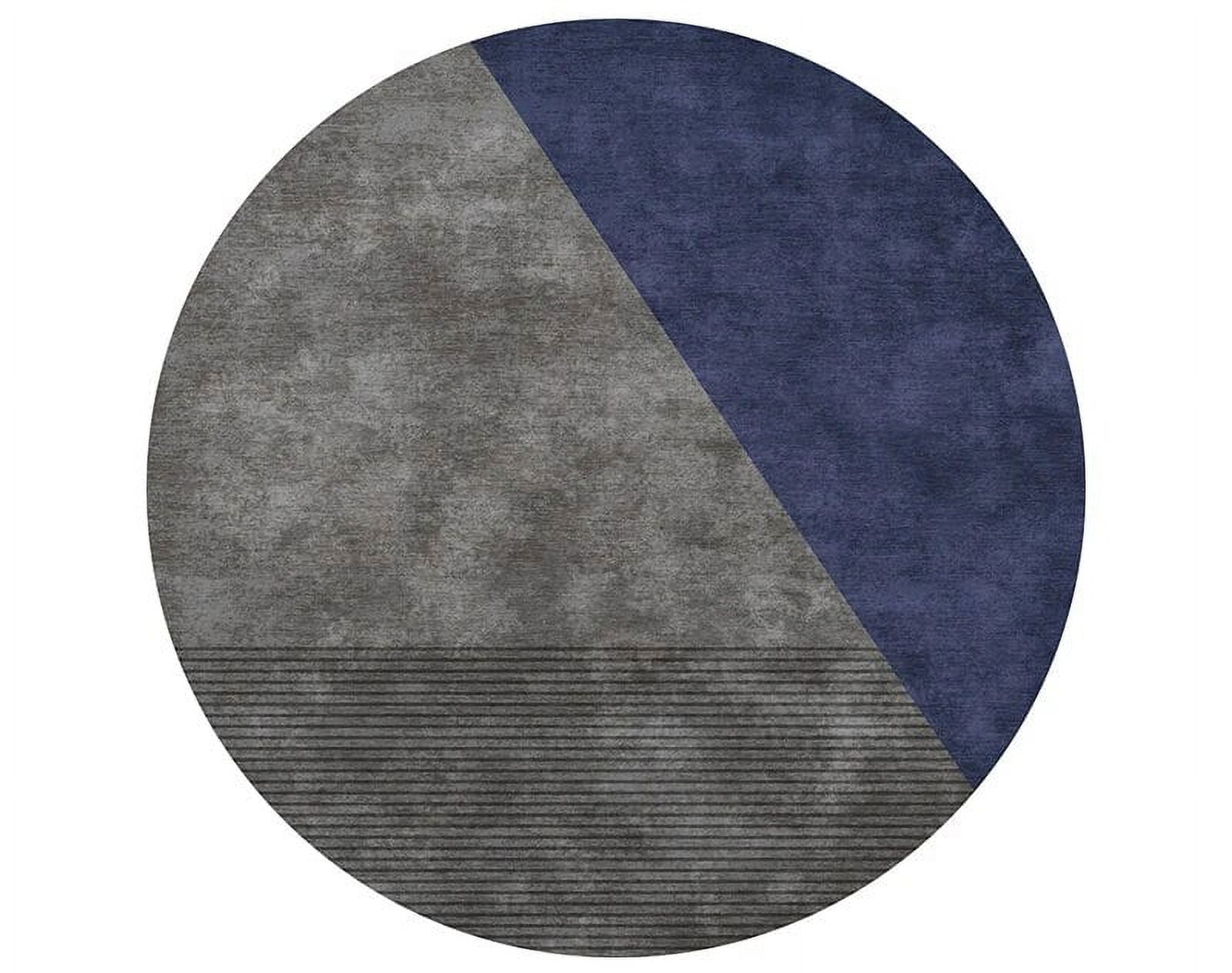 Nordic Geometric Round Carpet for Living Room Solid Color Round Rugs ...