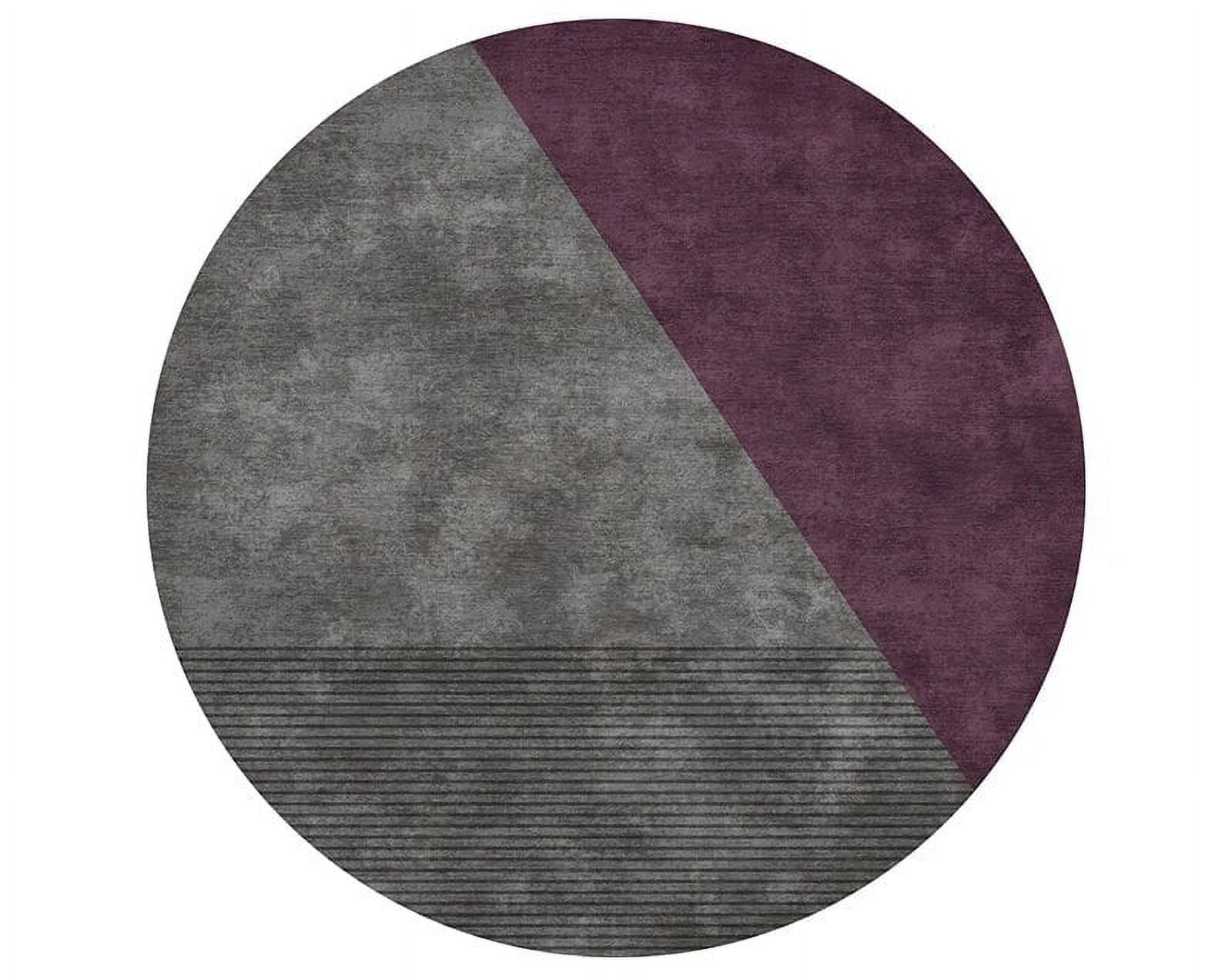 Nordic Geometric Round Carpet for Living Room Solid Color Round Rugs ...