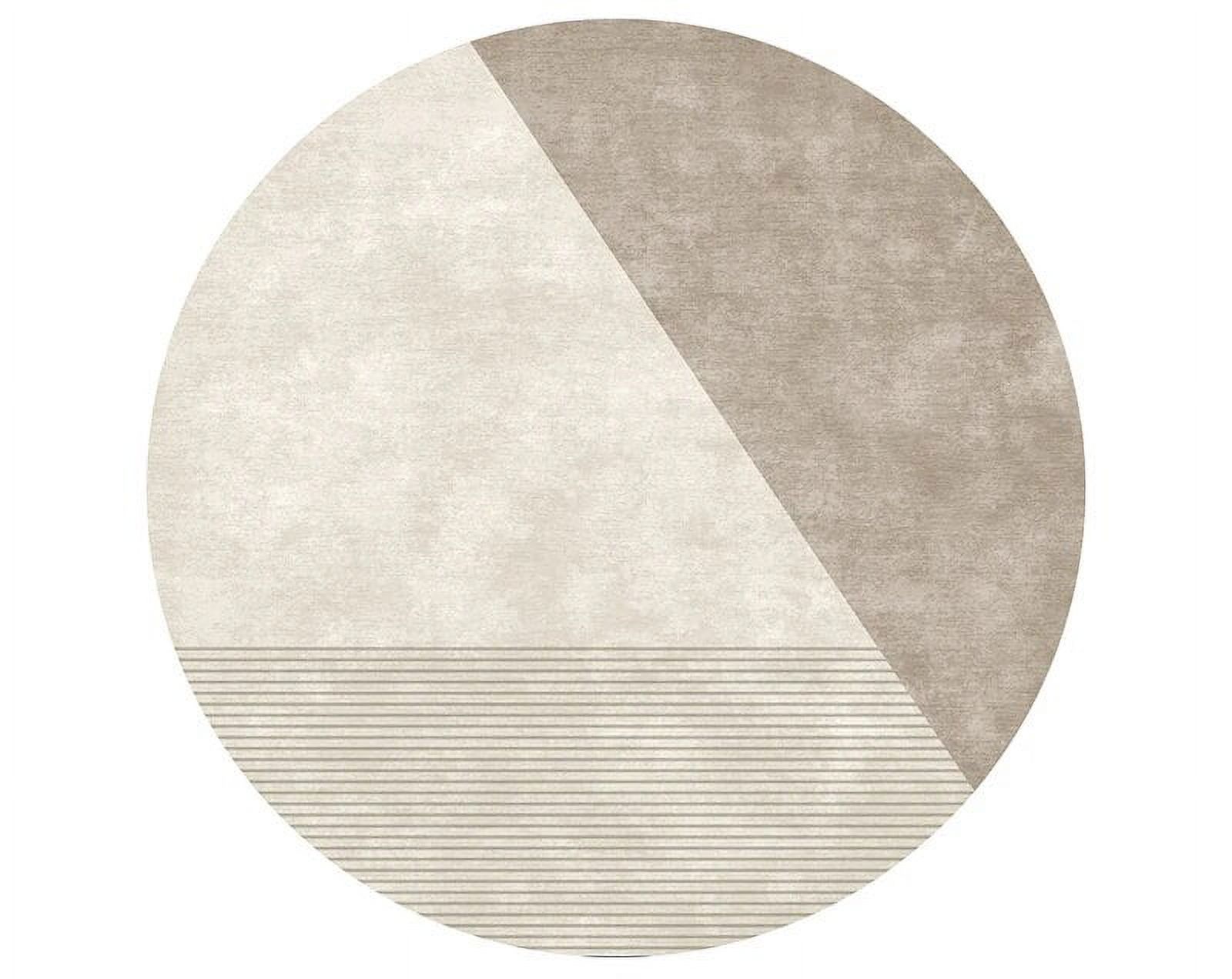 Nordic Geometric Round Carpet for Living Room Solid Color Round Rugs ...