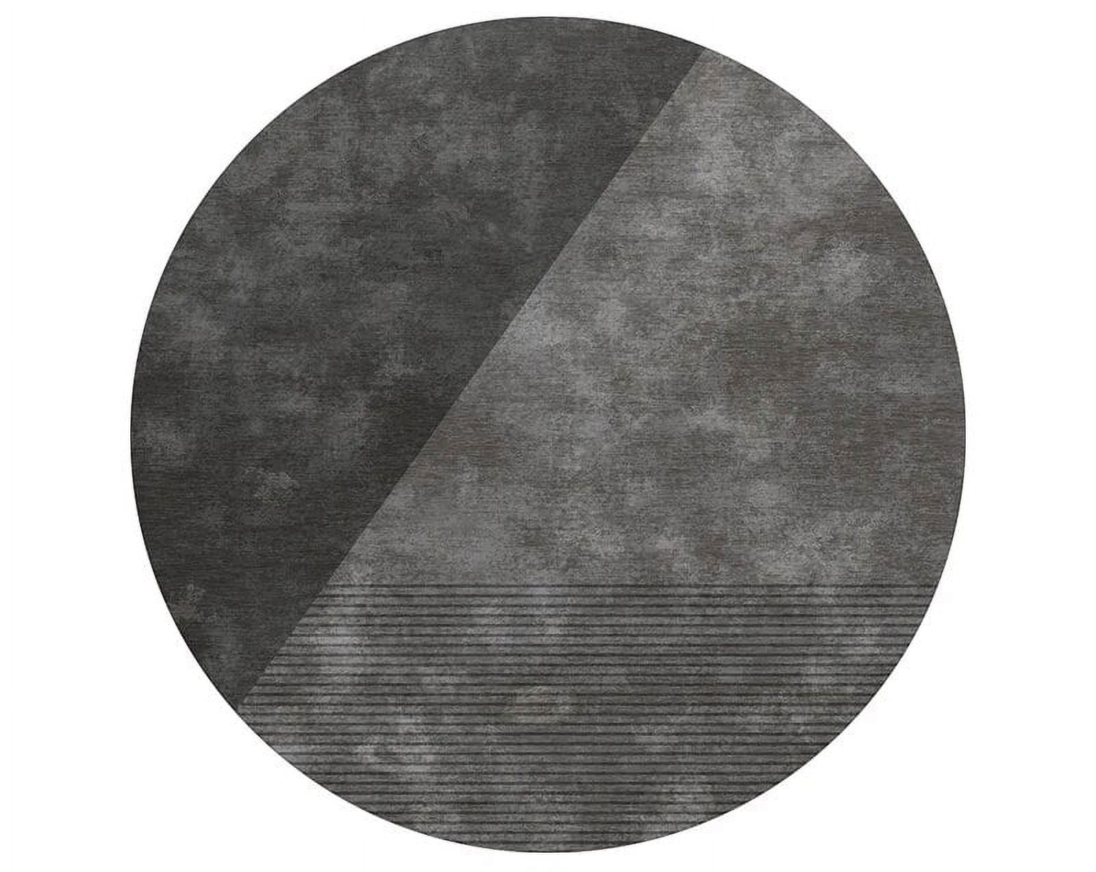 Nordic Geometric Round Carpet for Living Room Solid Color Round Rugs ...
