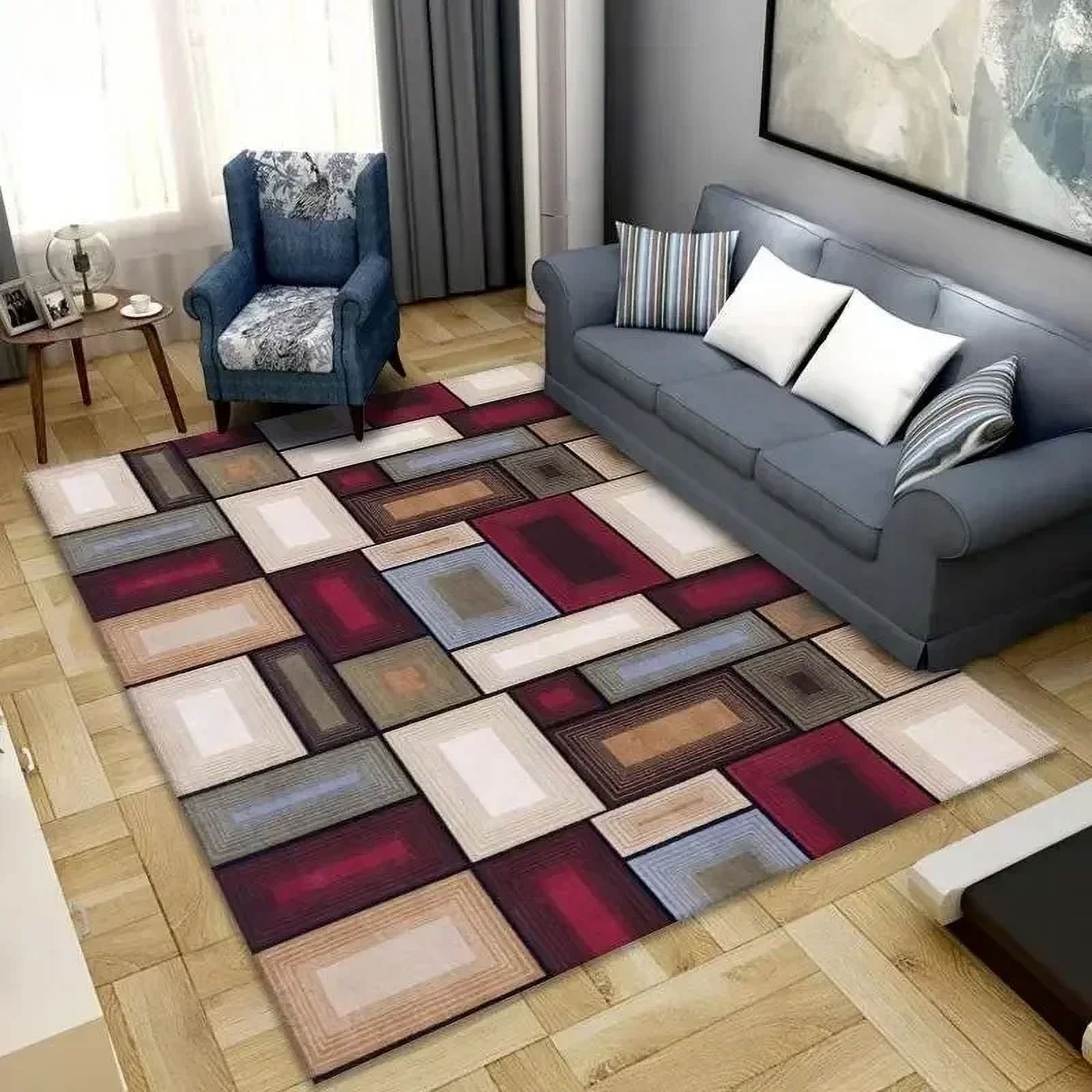 Nordic Geometry Carpet for Living Room Home rations Sofa Table Bedroom ...