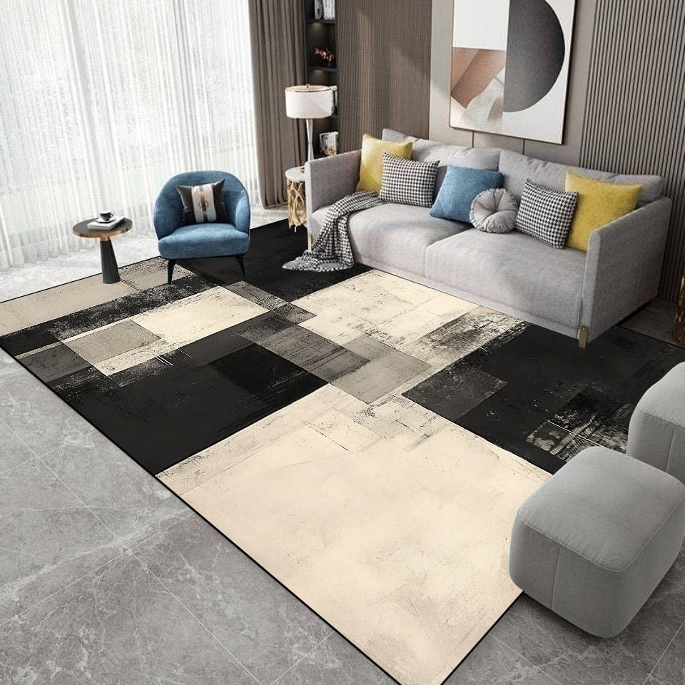 Nordic Geometry Home Carpets for Living Room Light Luxury Large Rugs ...