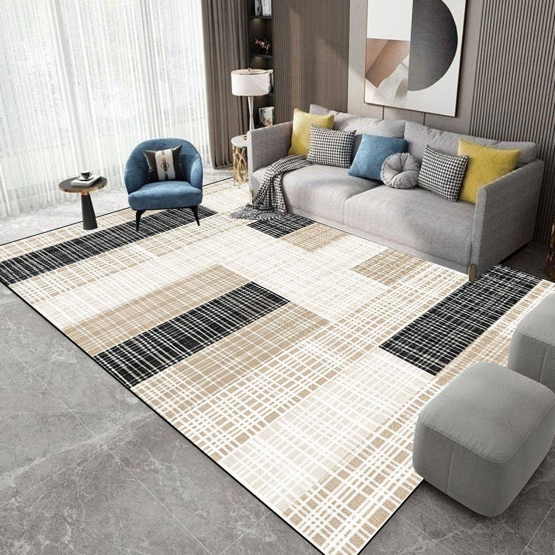 Nordic Geometry Home Carpets for Living Room Light Luxury Large Rugs ...