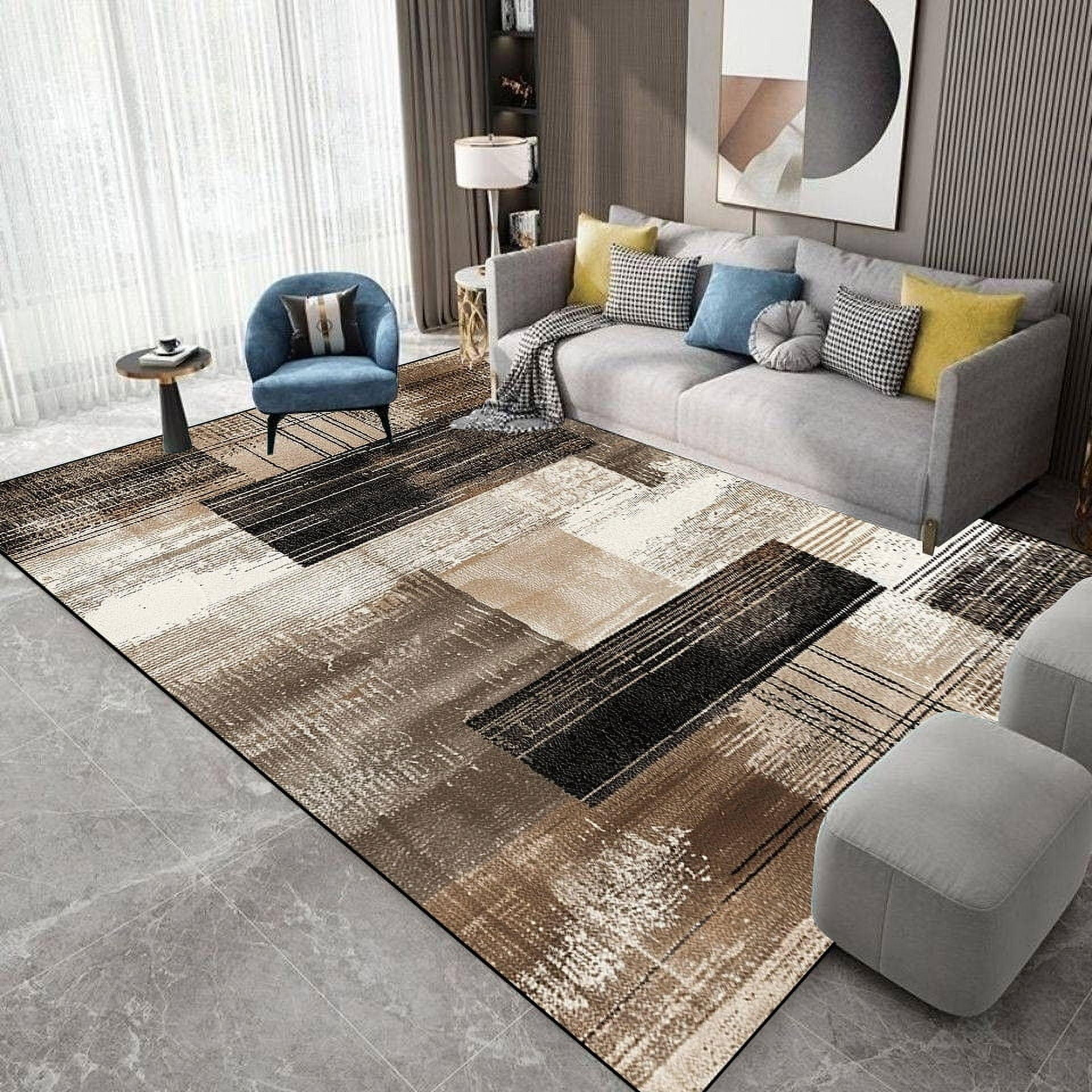 Nordic Geometry Home Carpets for Living Room Light Luxury Large Rugs ...