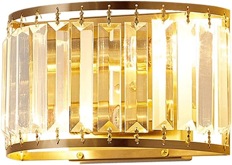 Nordic Golden Wall Lamp Wall Mount Light Crystal Wall Sconce Lighting ...