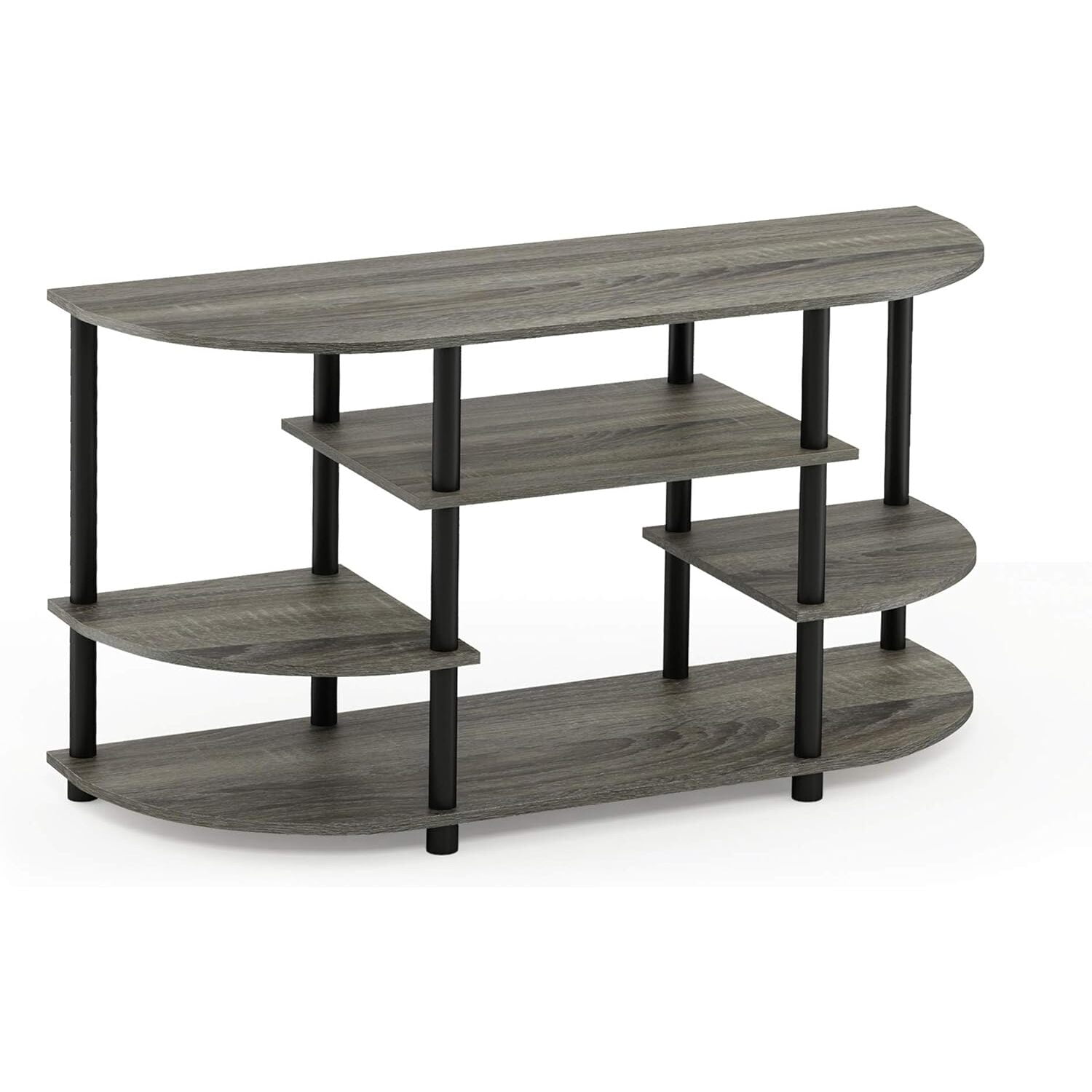 Nordic Haven Corner TV Stand 15.55D x 42.04W x 22.75H Inches Simple ...