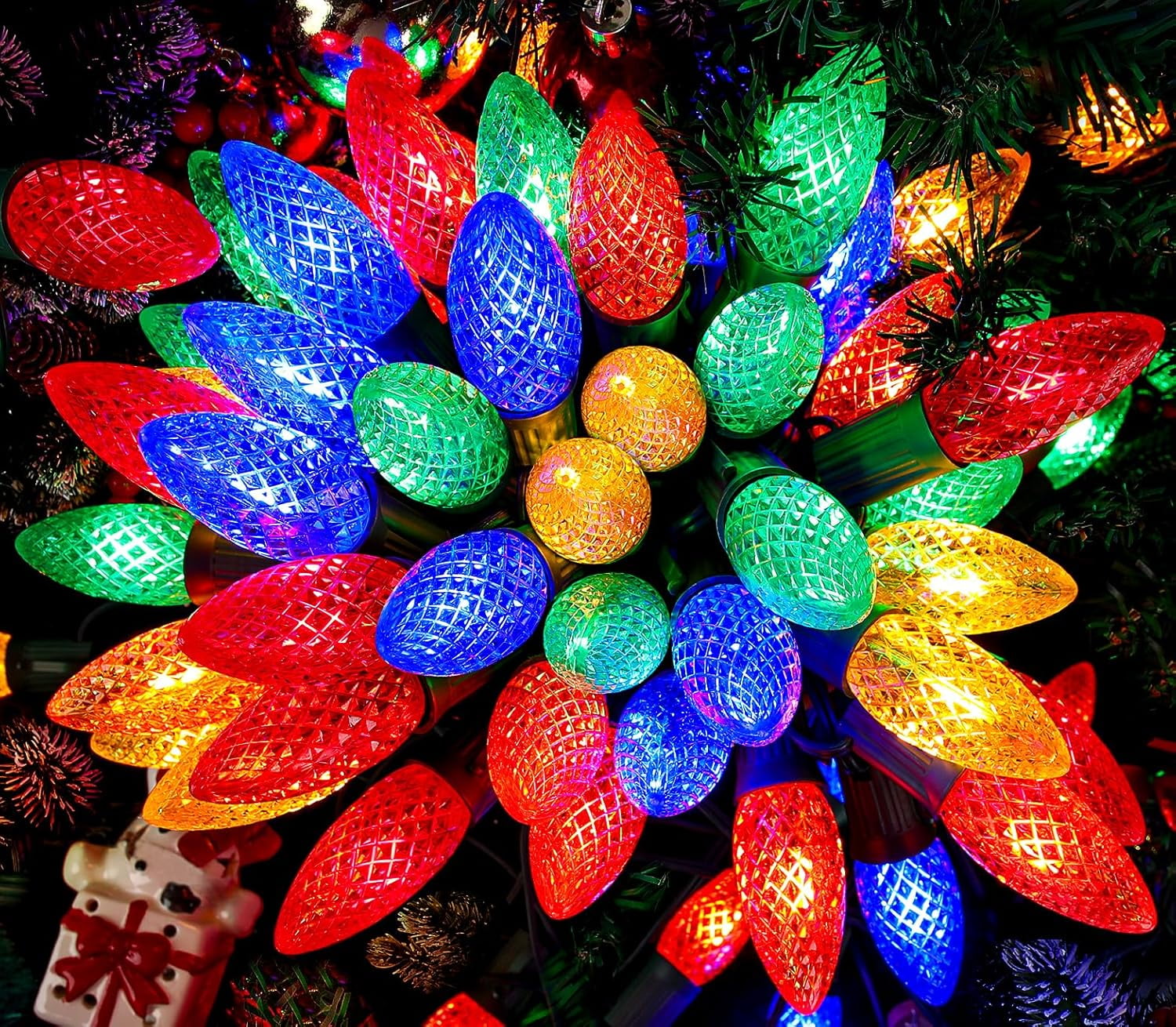 Nordic Hygge 100FT 50 LED Indoor Outdoor Christmas String Light for ...