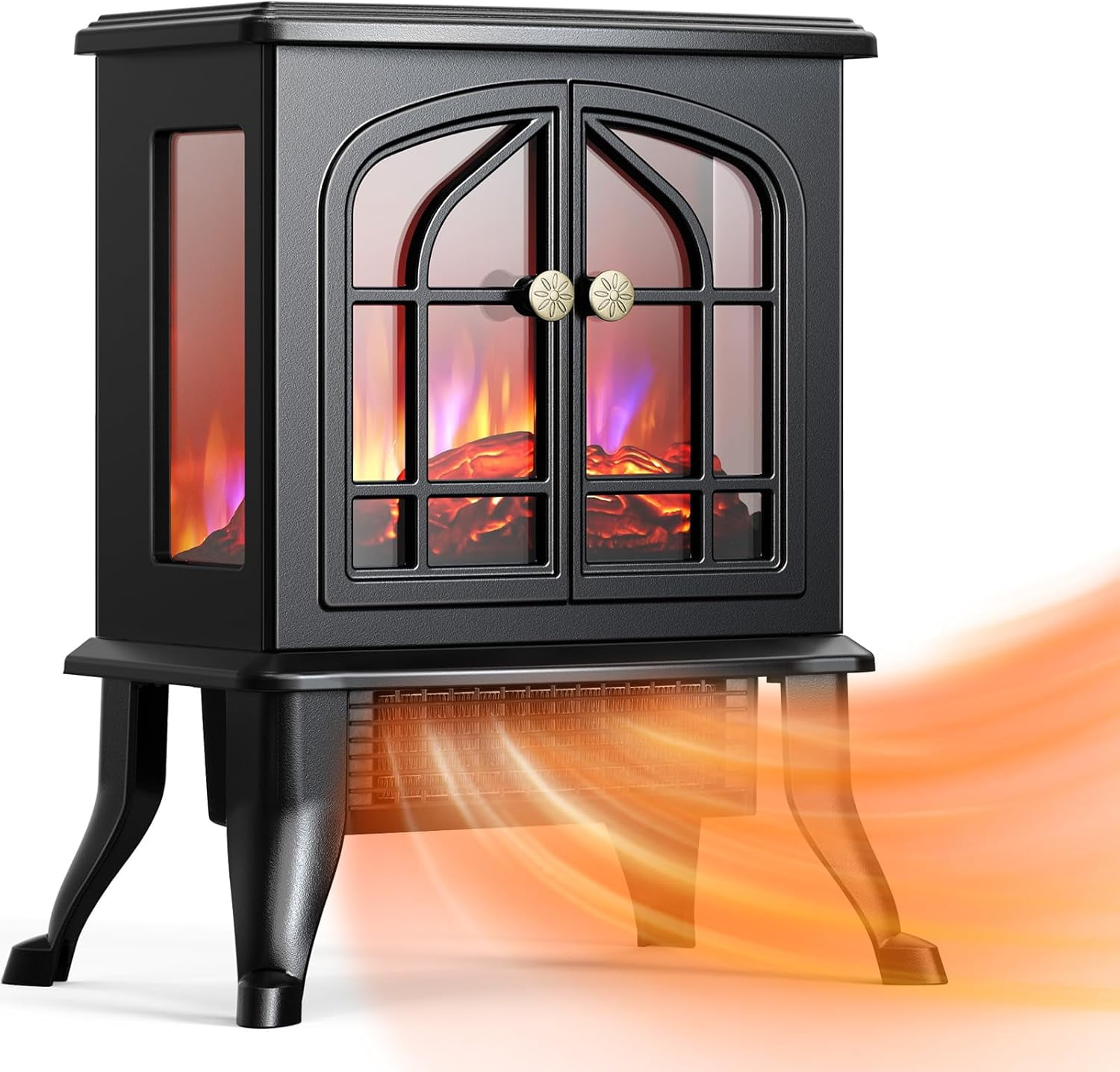 Nordic Hygge 1500-Watt Electric Fireplace Space Heater with 3s Fast ...