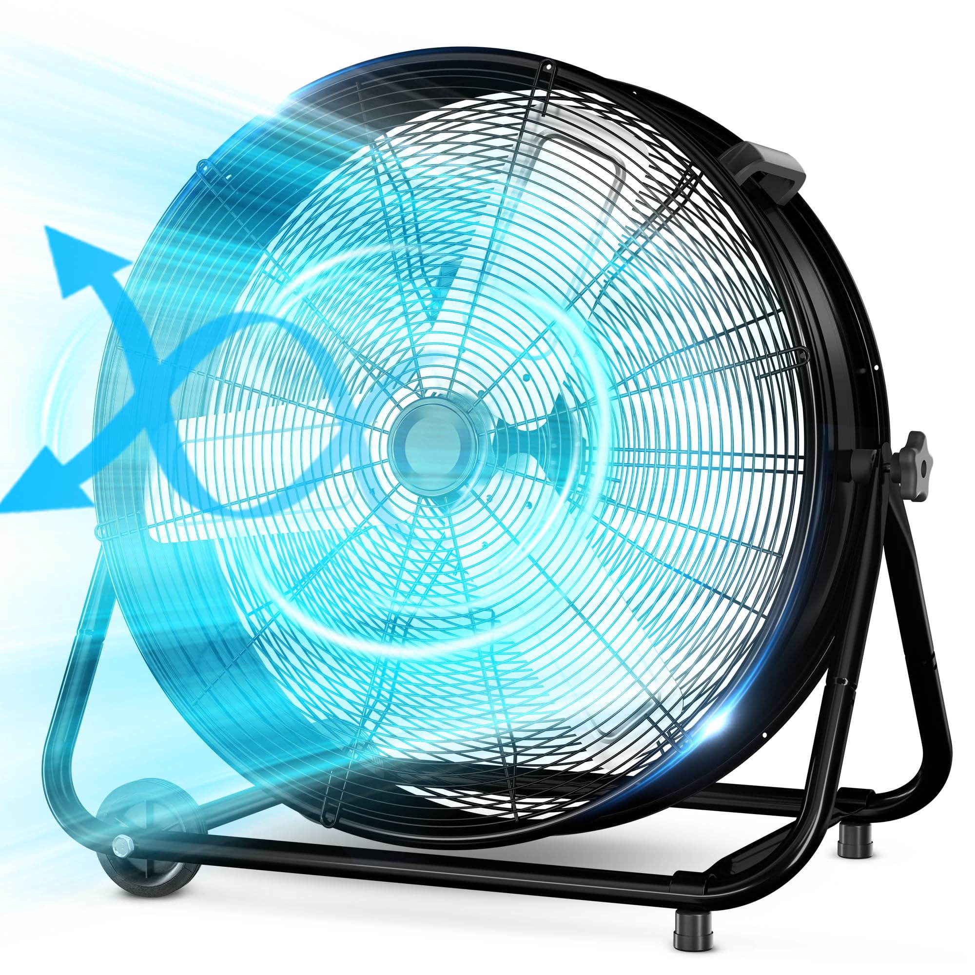 Nordic Hygge 24 in. High-Velocity 3-Speed Industrial Drum Fan with ...