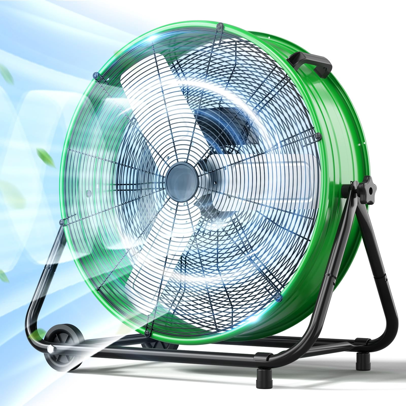 Nordic Hygge 24 in. High-Velocity 3-Speed Industrial Drum Fan with ...