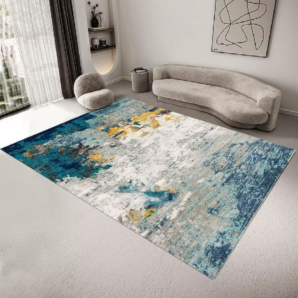 Nordic Ink Splash Abstract Carpet Living Room Large Area Rug Home ...