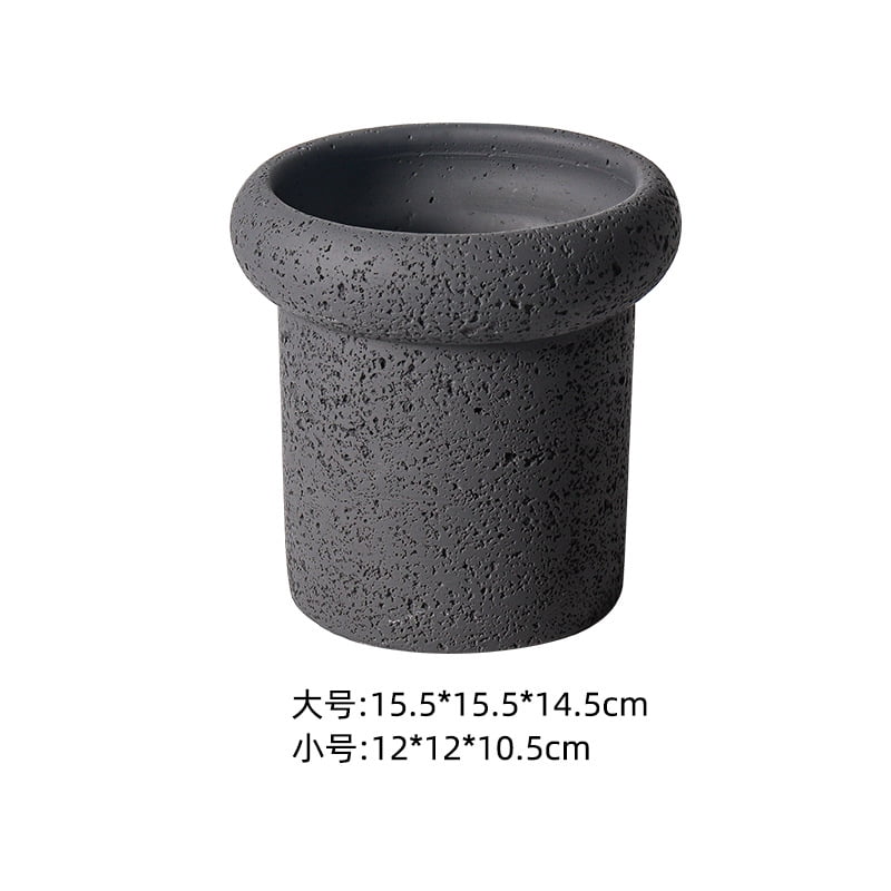 Nordic Ins Morandi Creative Home Cement Flower Pot Succulent Green ...