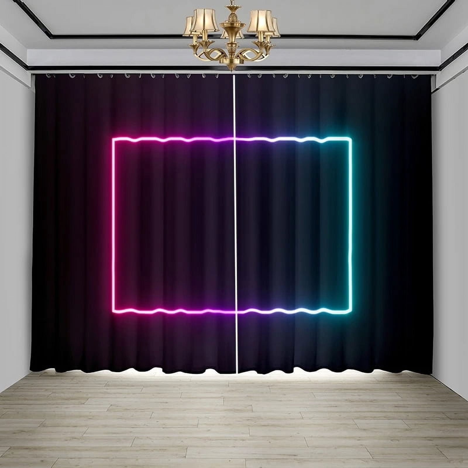 Nordic Ins Style Technology Sense Curtain Background KTV Network Cafe Gaming Room Bedroom ...