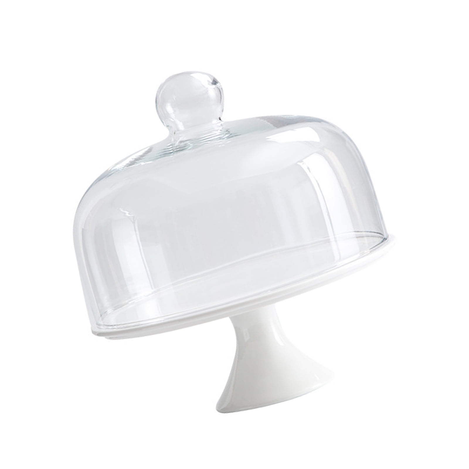 Nordic Inspires Elevated Cake Stand With Elevated Base Ceramic Glass ...