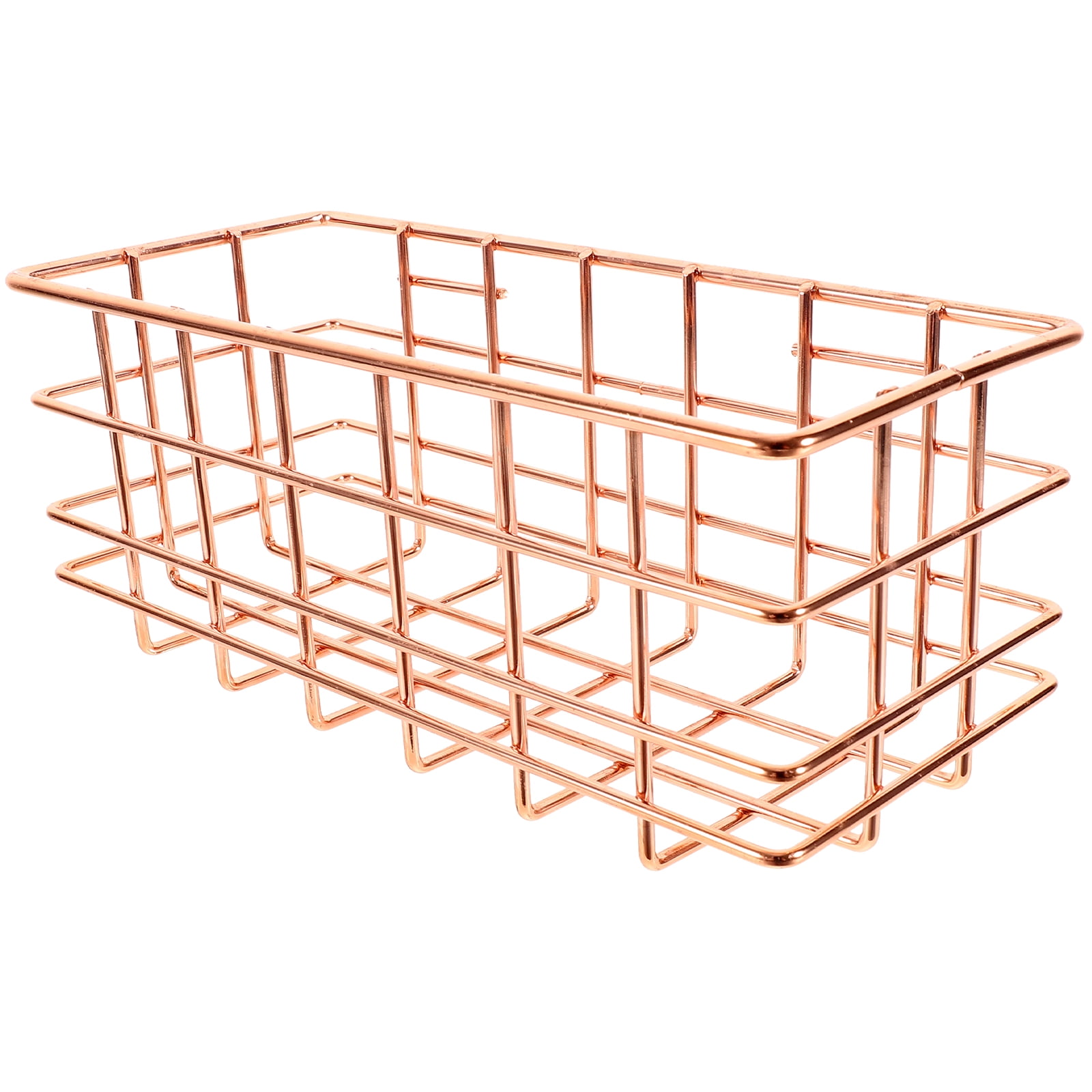 Nordic Iron Hanging Basket Rose Gold Cosmetics Desktop Dressing Table ...