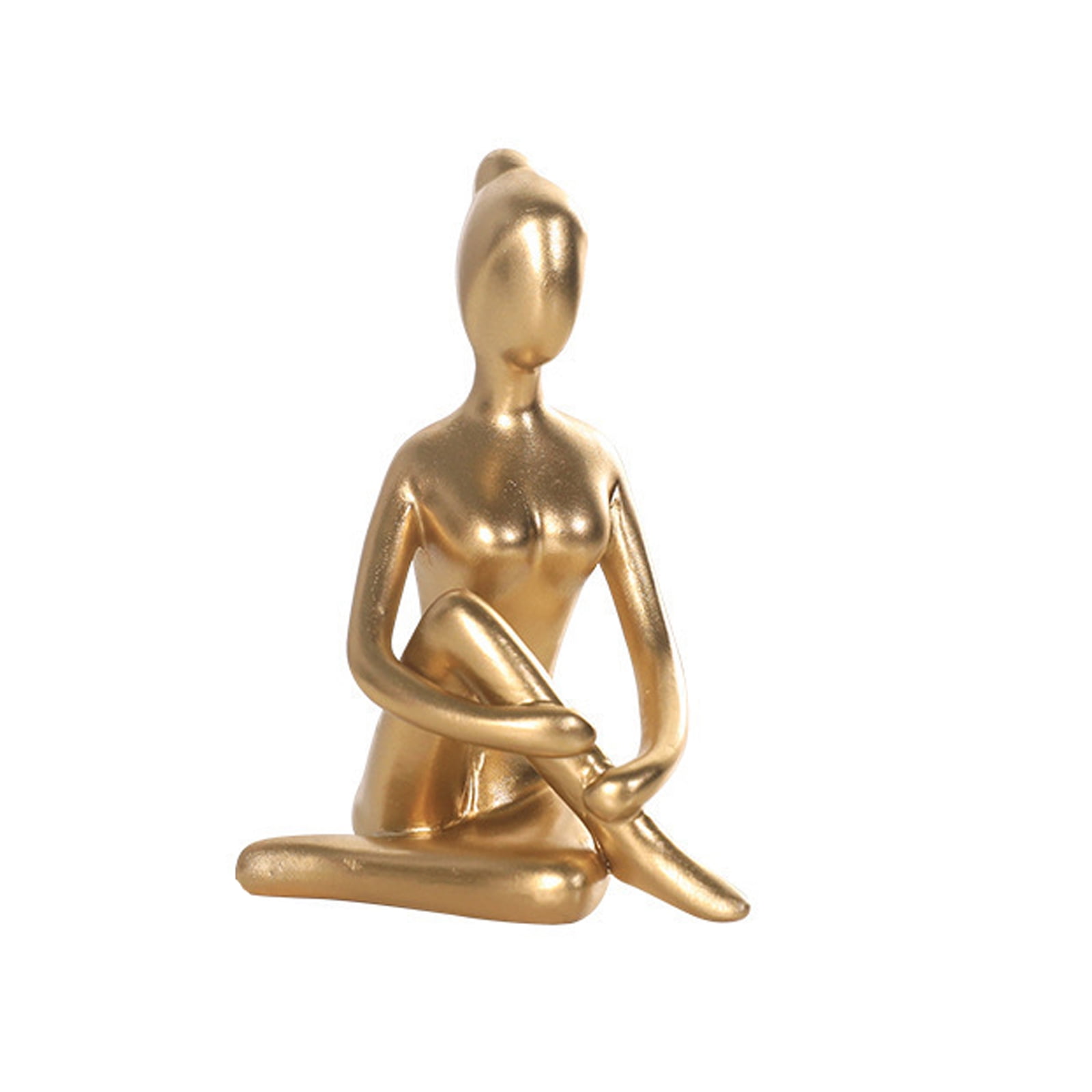 Nordic Lady Sculpture Figure Statue Resin For Living Room Shelf ...