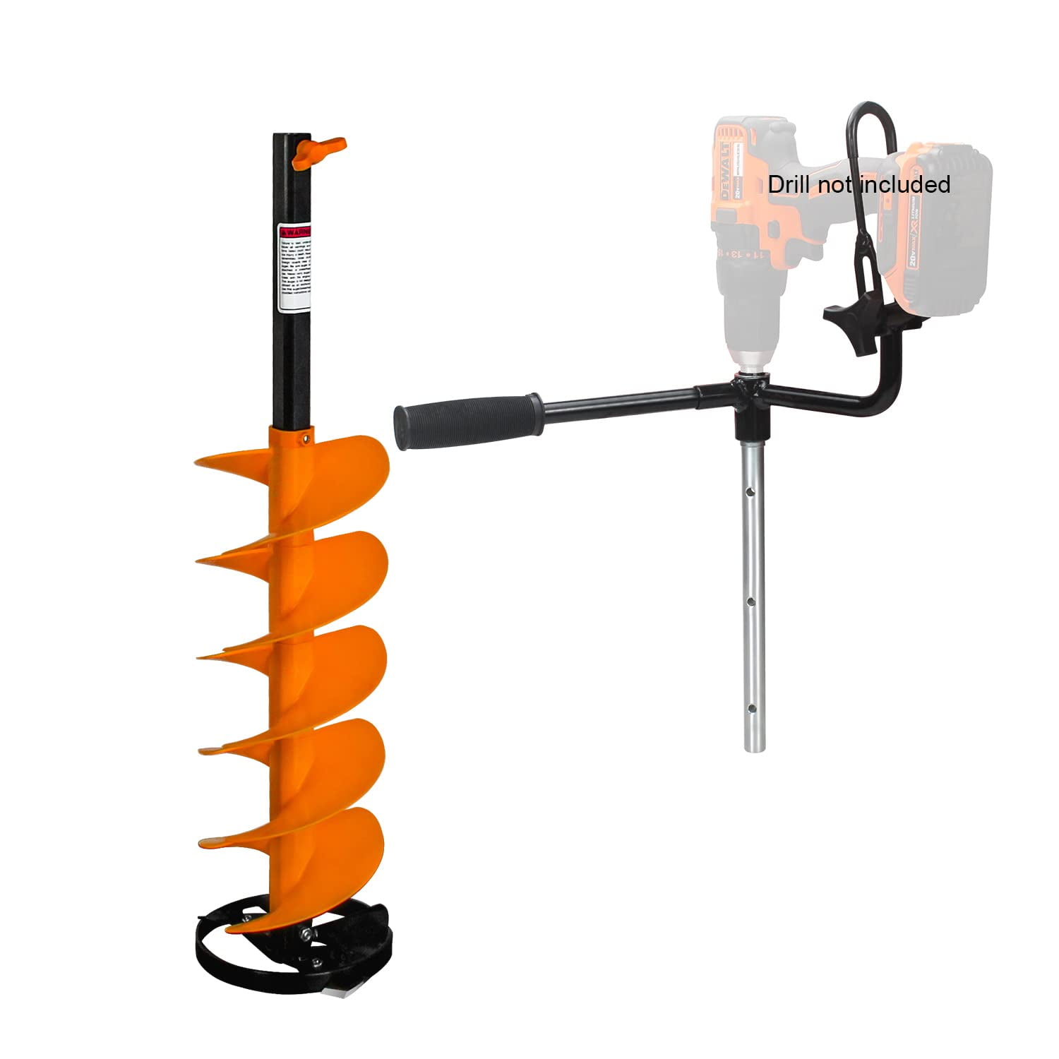 Nordic Legend E-Drill Nylon Ice Auger Combo and Universal Adapter with ...