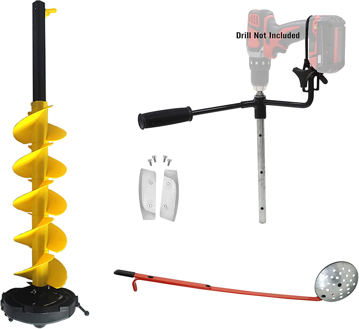 Nordic Legend I-Drill Auger KIT 6" Dia. W/ICE Scoop Chipper and 1 Set ...