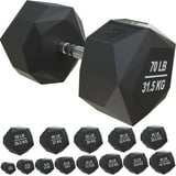Nordic Lifting Dumbbell Prism Rubber Encased Cast Iron 20 lb - Walmart.com