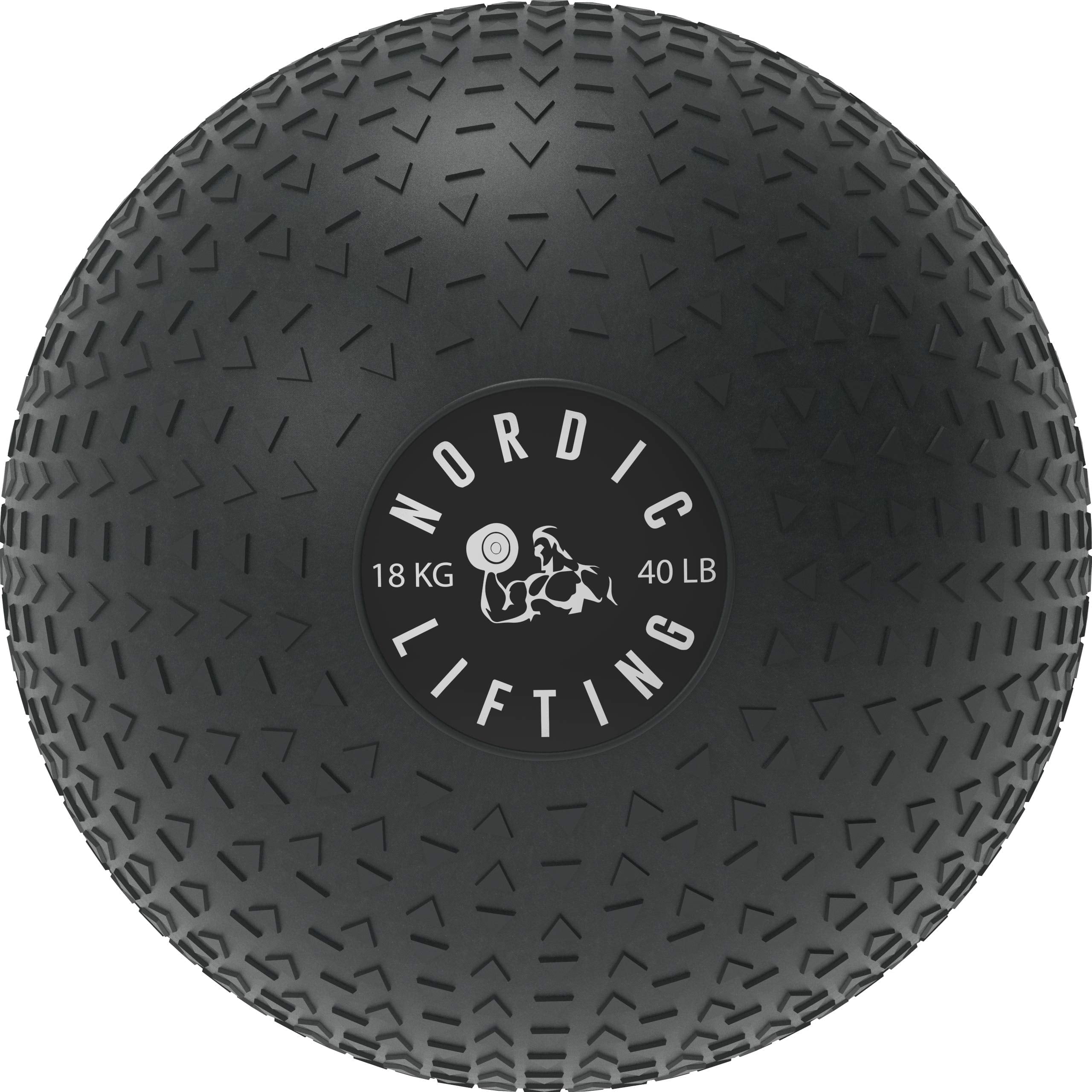 Nordic Lifting Weight Slam Ball for Crossfit Core & Fitness Training 40 ...