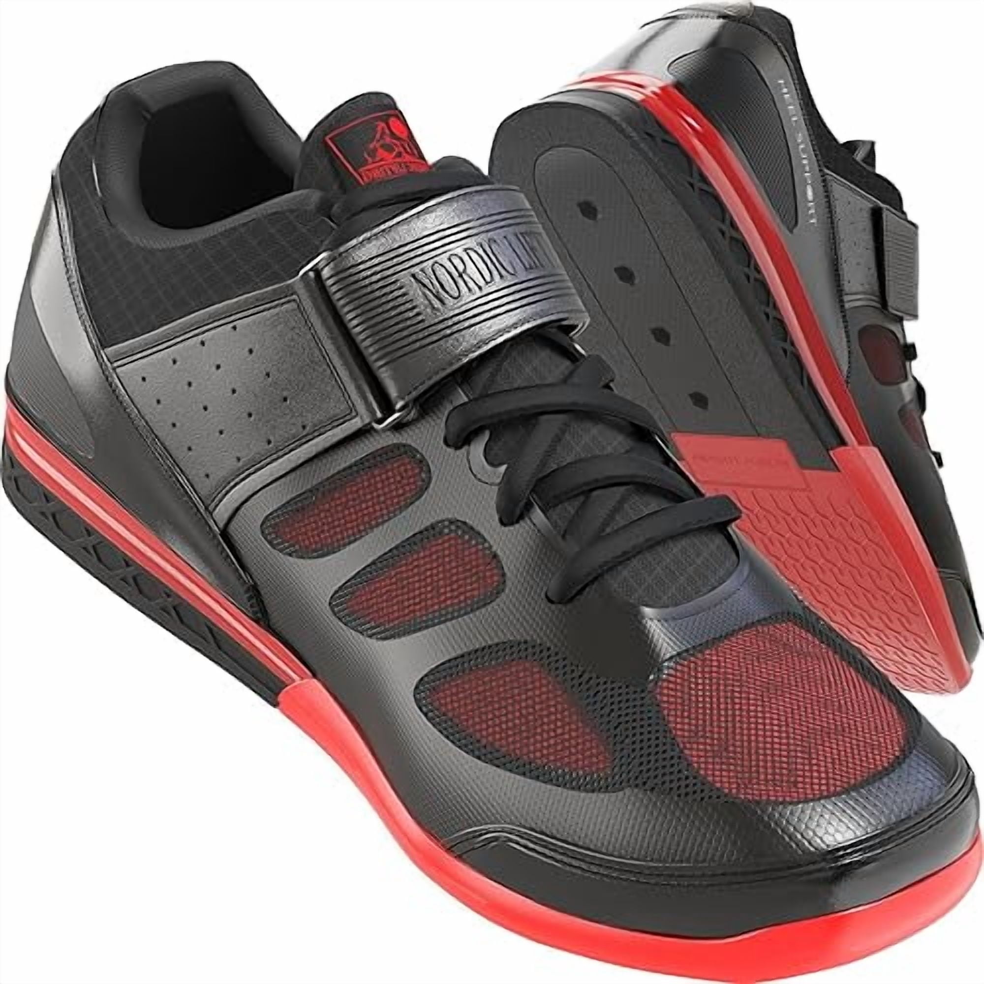 Nordic Lifting VENJA Weightlifting Shoes for Men, BlackRed, Size 12 US ...