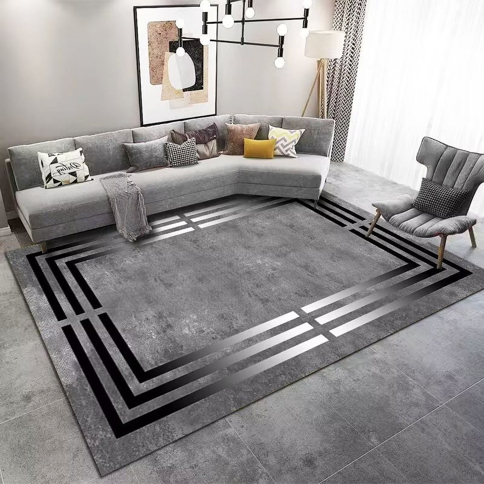 Nordic Light Luxury Large Living Room Sofa Carpets Balcony Lounge ...