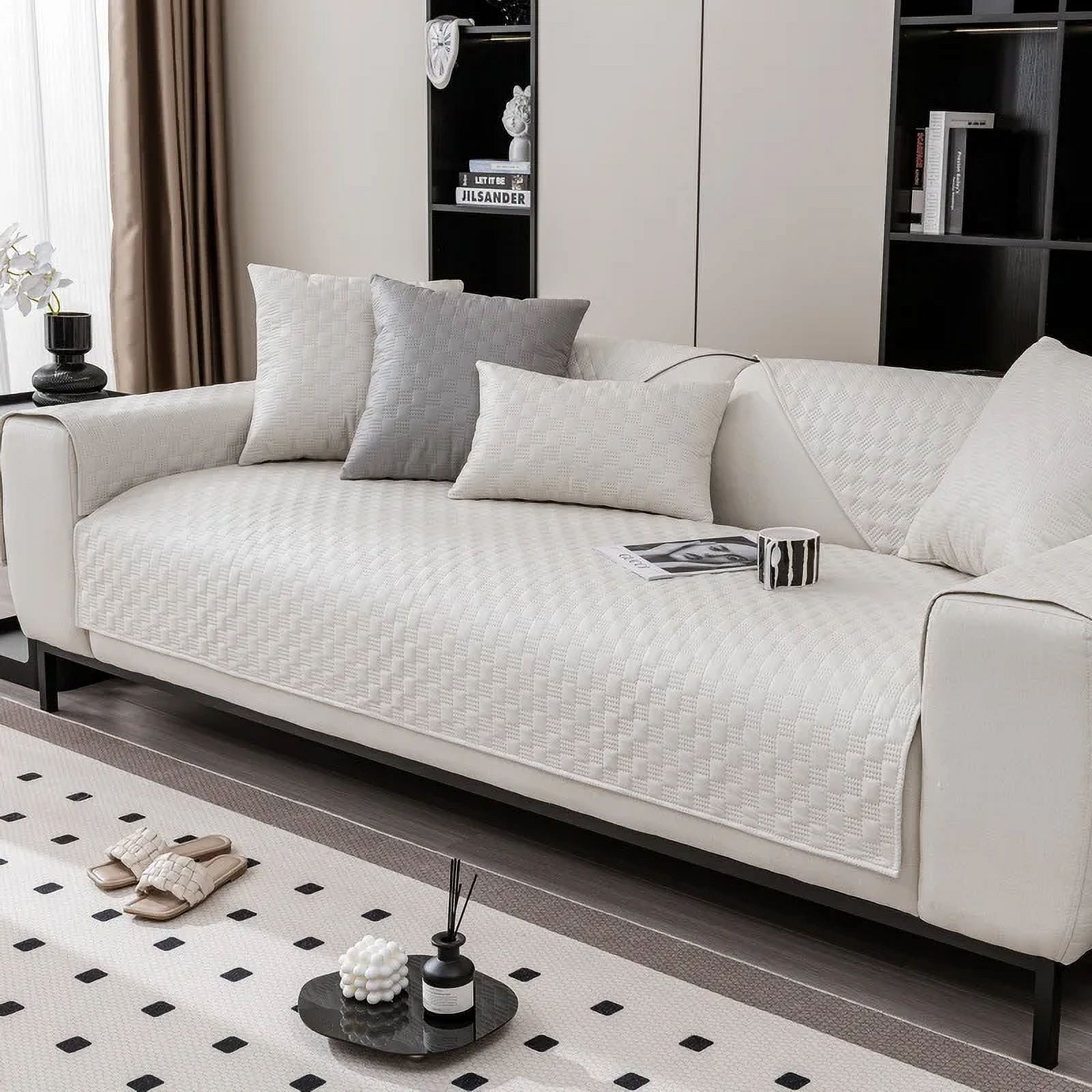 Nordic Light Luxury Sofa Cover Waterproof Technology Cloth Universal ...