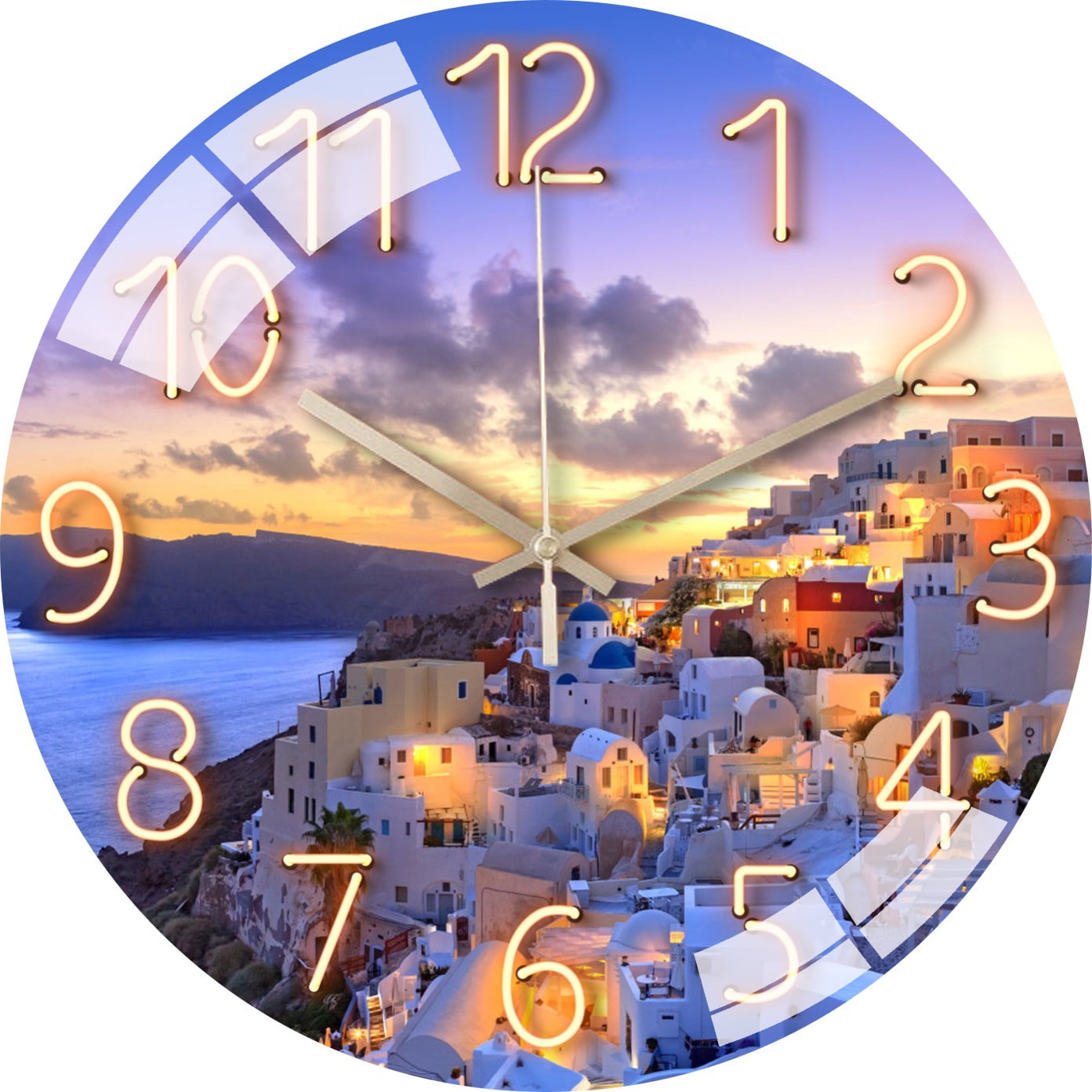 Nordic Light Luxury Wall Clock Internet Celebrity Light Luxury Living ...