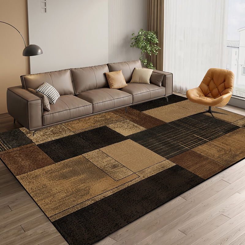 Nordic Living Room Carpets Light Luxury Geometry Carpet Home ration ...
