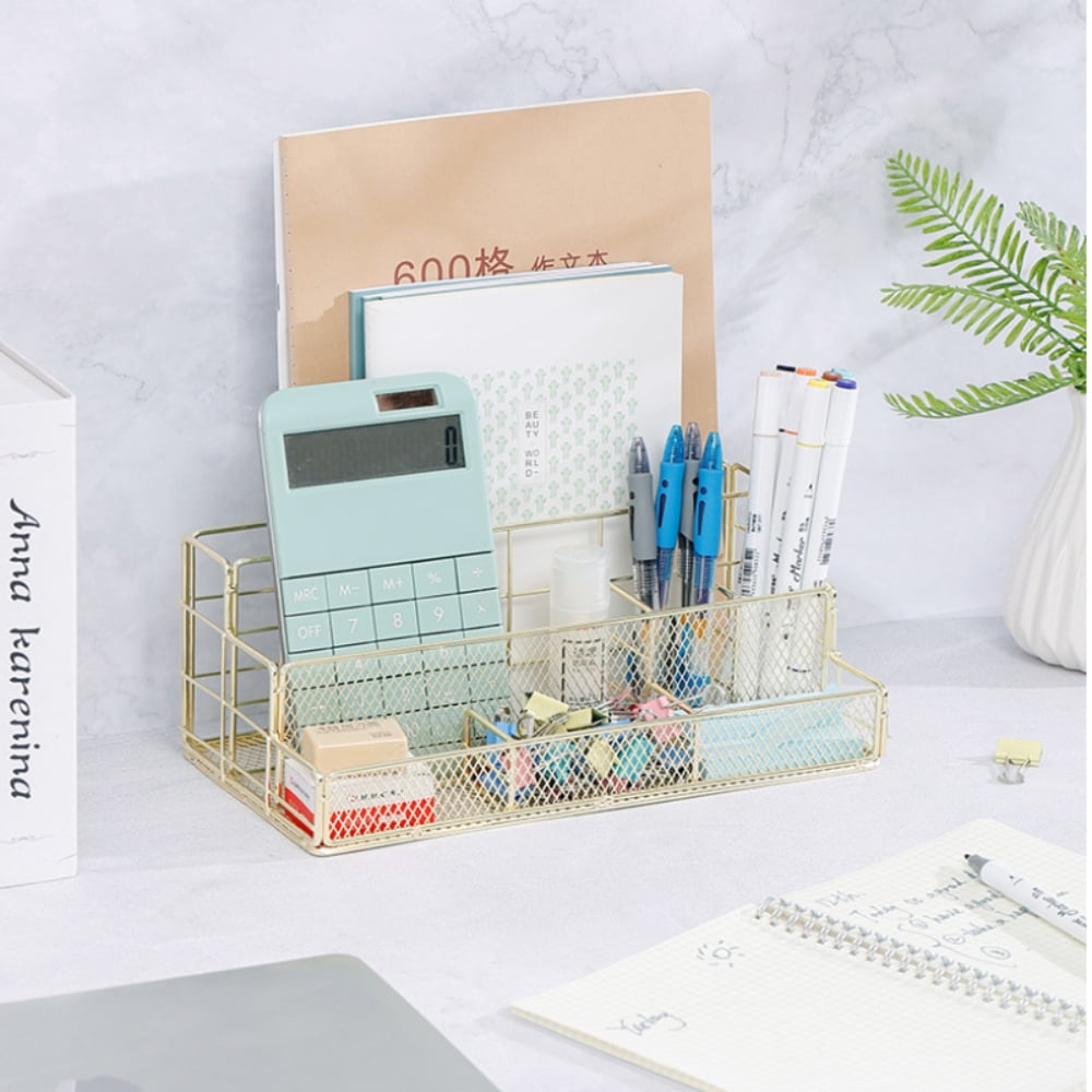 Nordic Metal Desktop File Organizer with Partition Multifunctional ...