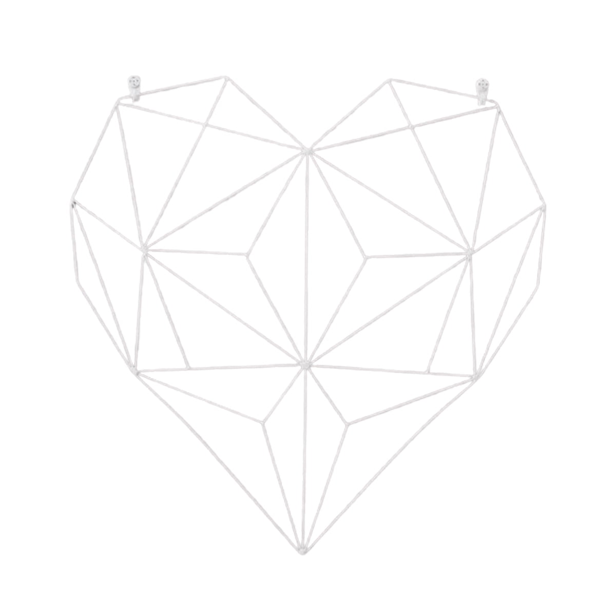 Nordic Metal Heart-Shaped Grid Frame Wall Photos Grids Postcards Mesh ...