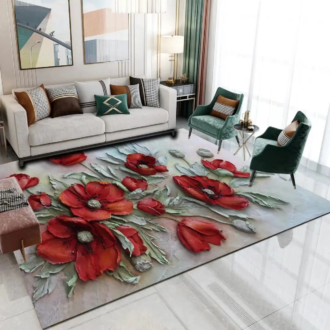 Nordic Modern Style Carpet for Living Room Pink Room r 2x4m Large ...