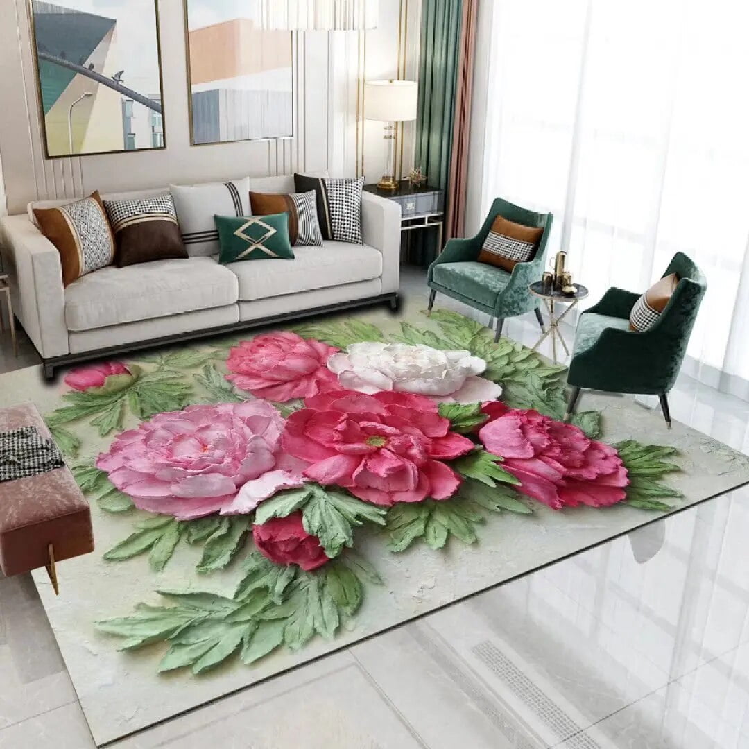 Nordic Modern Style Carpet for Living Room Pink Room r 2x4m Large ...