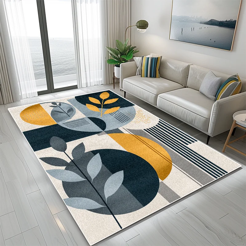Nordic Multicolor Geometric Carpet Lobby Entrance Bedroom Floor Mat ...