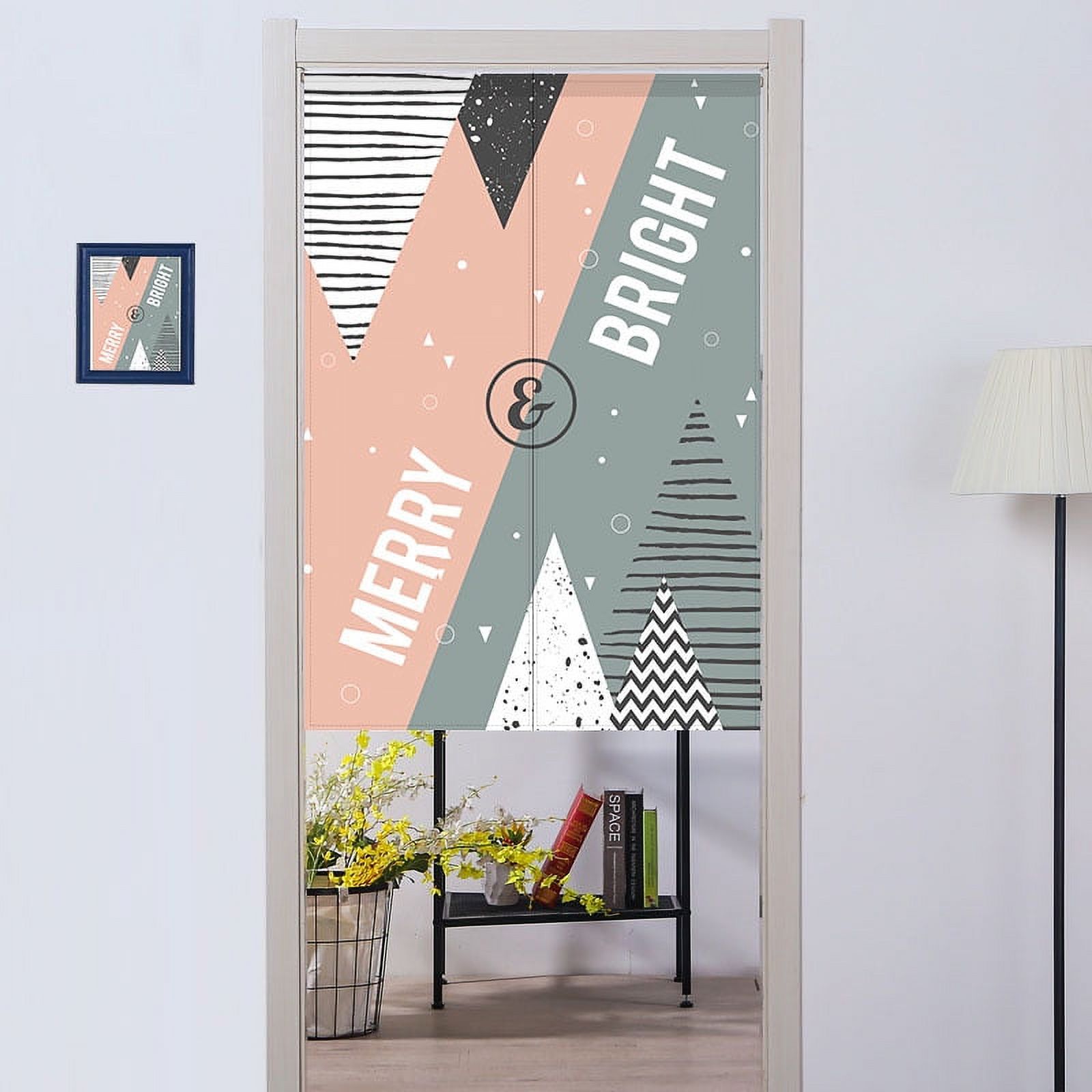 Nordic Music Notes Door Curtain Simple Lines Bedroom Living Room ...