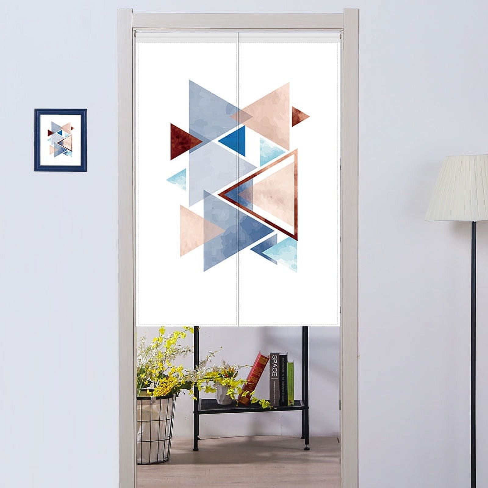 Nordic Music Notes Door Curtain Simple Lines Bedroom Living Room ...
