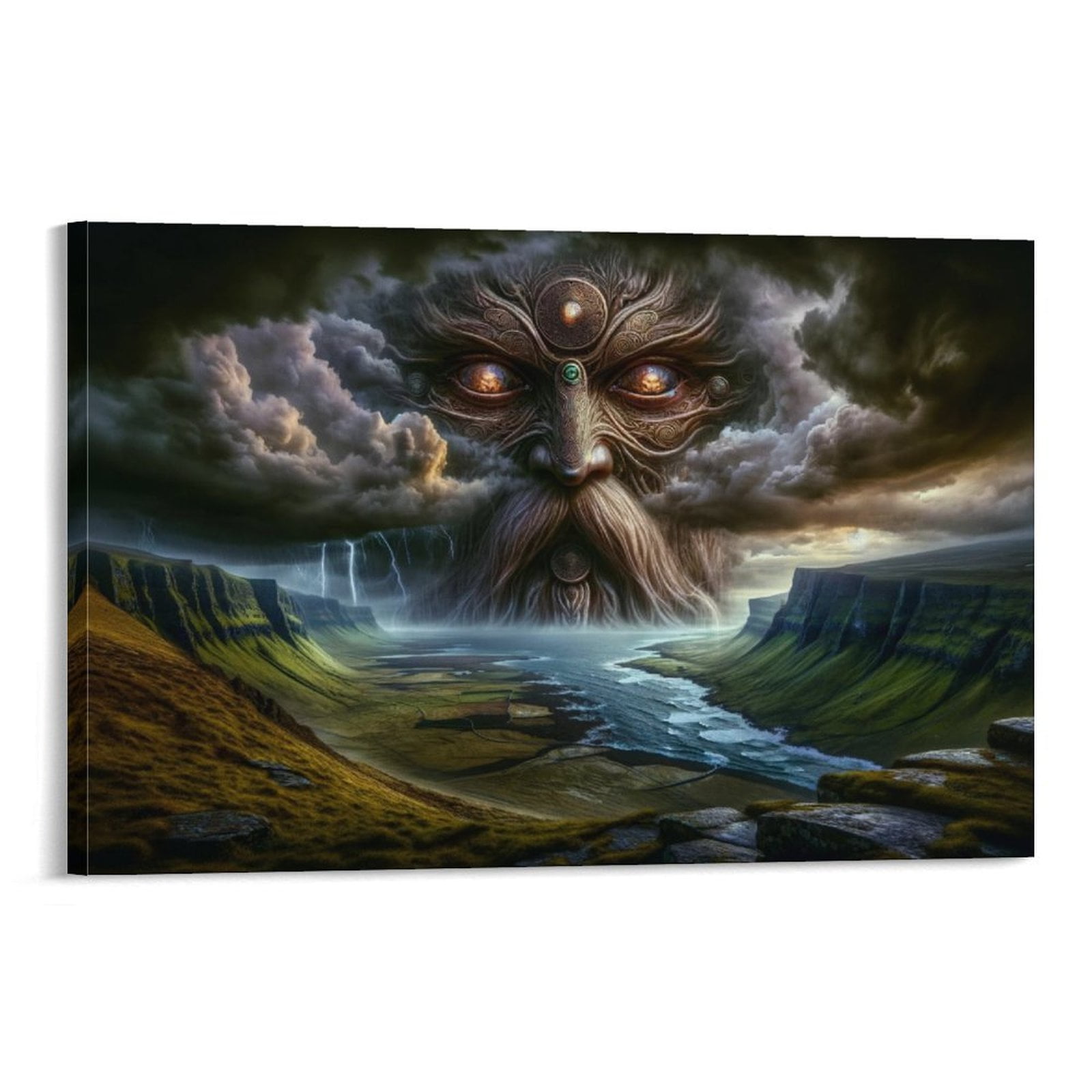 Nordic Mythical Gods Poster Balor Wall Art Picture Painting Poster ...